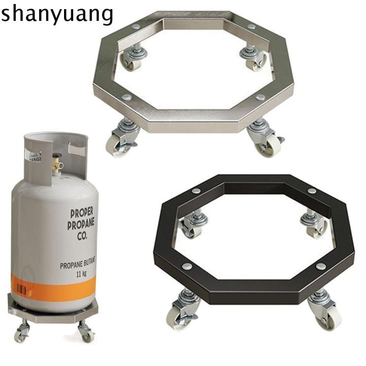 SHANYUANG Movable Tank Gas Base with Wheels Brake Mobile Propane Tray ...