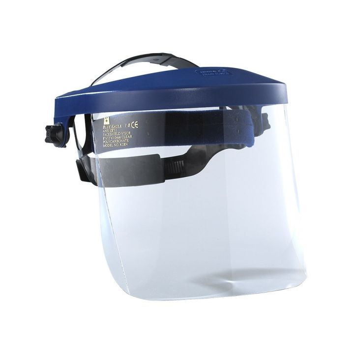 Blue Eagle K4 Browguard Visor + K25N Clear Polycarbonate Face Shield ...