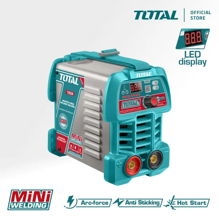 TOTAL Inverter MMA Welding Machine (160A@30%) IGBT + LED Display + Wire ...