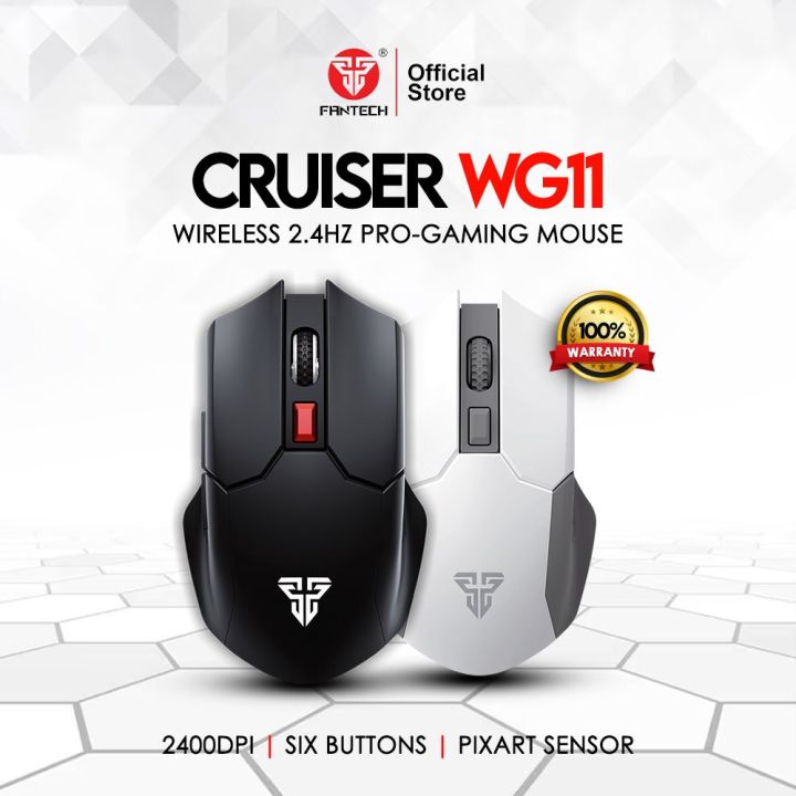 Fantech WG11 Cruiser Wireless 2.4GHZ Pro Gaming Mouse with Pixart ...