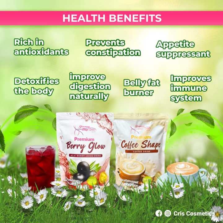 Premium Coffee Shape and Acai Berry Glow Slimming Juice and Coffee ...