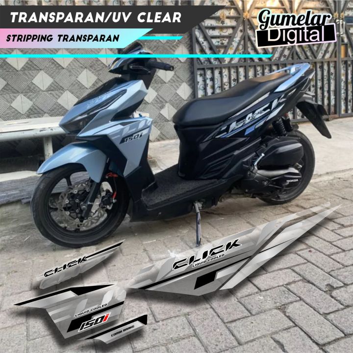 STRIPPING TRANSPARAN UV CLEAR SIMPEL HONDA VARIO 125 150 LED OLD ...
