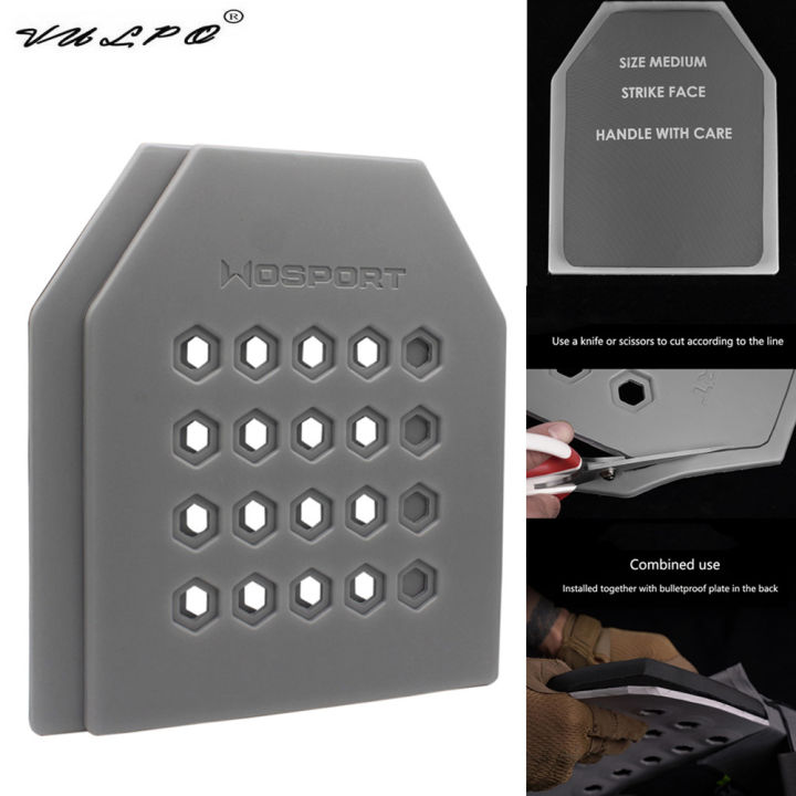 VULPO Tactical Vest Bulletproof Plate Lining Soft Cushioned Shock ...