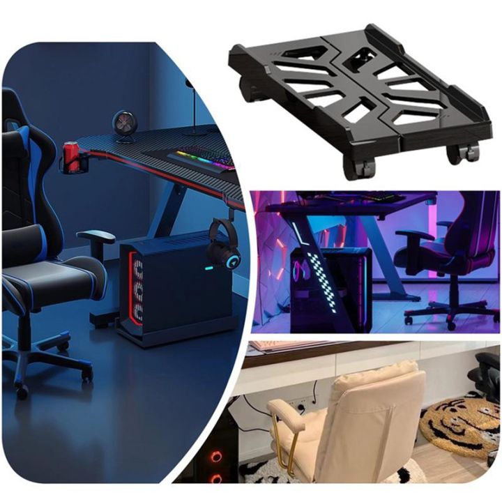 E3Computer Tower Stand Adjustable Mobile CPU Stand CPU Holder PC Tower ...