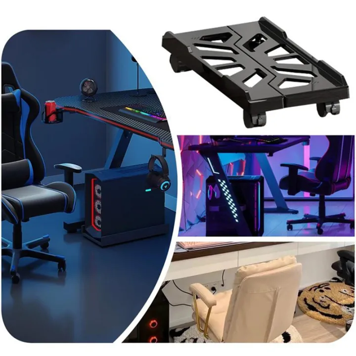 P2(PHOM) Computer Tower Stand Adjustable Mobile CPU Stand CPU Holder PC ...