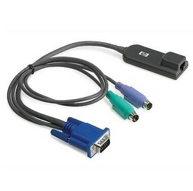Original HP 396632-001 KVM CAT5 LAN RJ45 PS/2 PS2 VGA REPLACEMENT ...
