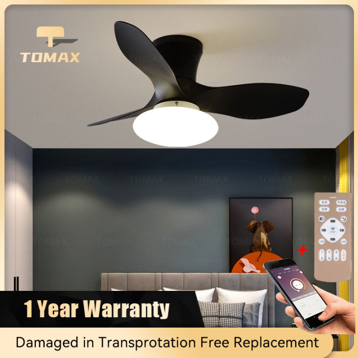 [Mobile APP Remote Control ]TOMAX 66Watt 84CM Ceiling Fan with Lighting ...