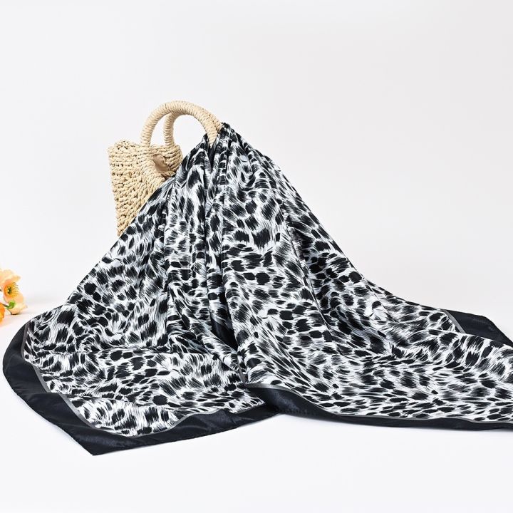 Leopard/Tiger/Cheetah 90*90cm Prints Animal Patten Ladies scarf SK023 ...