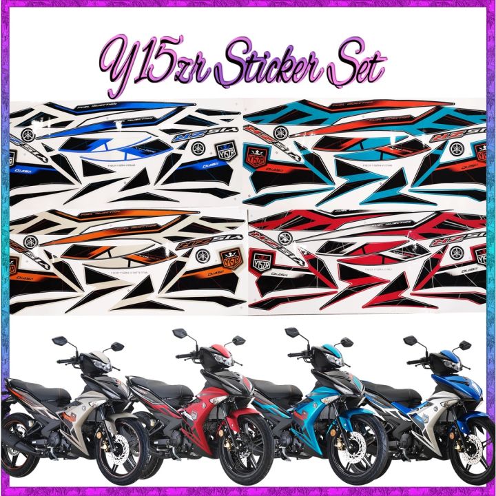 YAMAHA Y15ZR V3 BODY STICKER SET / Y 15 ZR V3 YAMAHA STICKER / JUPITER ...