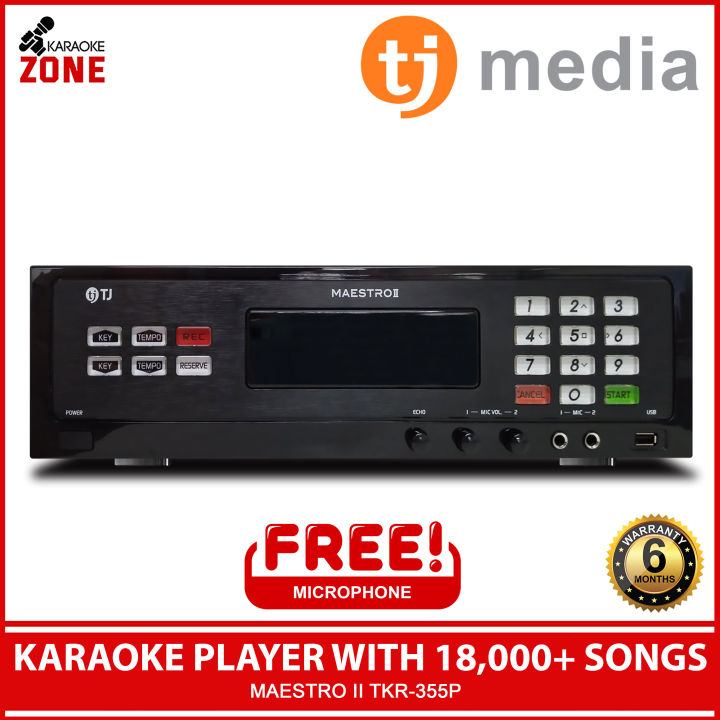 TJ Media Maestro II TKR-335P / 32GB SD Card Karaoke Player with 20000 ...