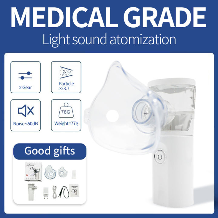 Portable Nebulizer Machine Handheld Rechargeable Nebulizer Inhaler For ...