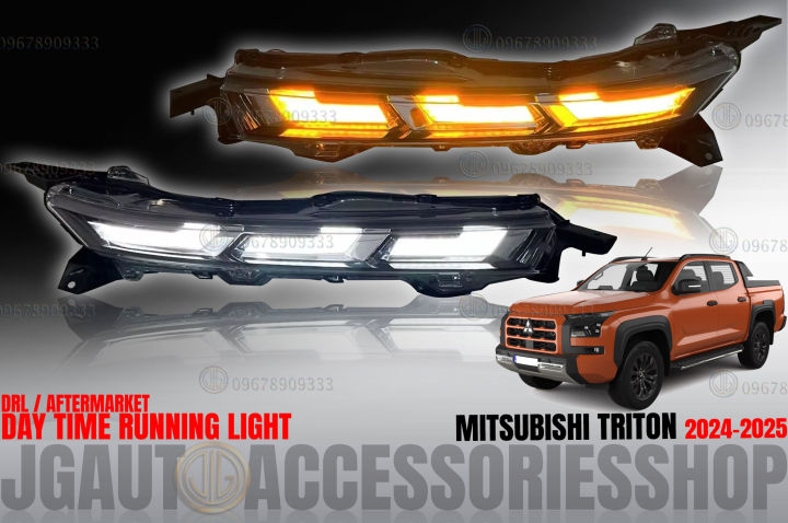 MITSUBISHI TRITON STRADA 2024 TO 2025 FOG LAMP DRL DAY TIME RUNNING ...