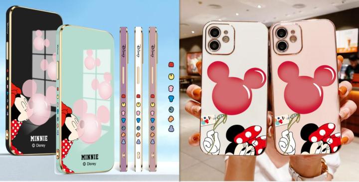 เคส Tecno Spark Go 2023 Tecno Pop 7 Pro เคสฟรีสายคล้อง การ์ตูนมินีเมาส์น่ารักสำหรับเด็กผู้หญิง