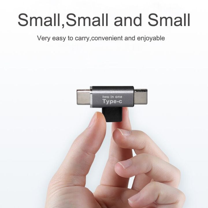 2 in 1 USB C Splitter USB Type C Female to USB-C Micro Male Adapter ...