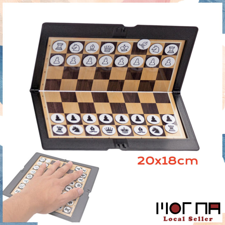 18cm*20cm Portable Mini Chess Board with Magnetic Pieces For Adults and ...