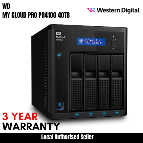 WD My Cloud Pro Series PR4100 40TB rangkaian penyimpanan dilampirkan ...