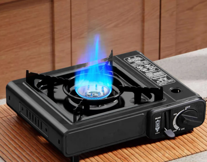 Portable Gas Stove Single Dual Use With Case For Outdoor Mini Camping