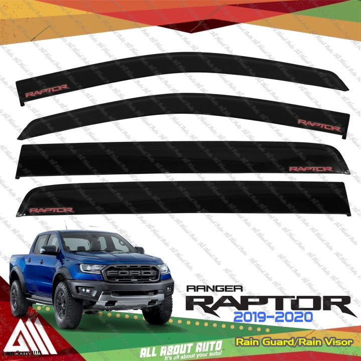 Ford Raptor 2019-2020 Rain Guard Window Visor (RAPTOR Design) | Lazada PH