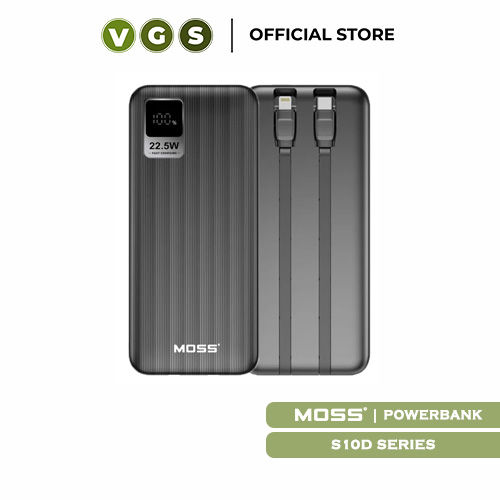 MOSS 22.5W PD Super Fast Charging QC 3.0 Fast Charge Built-in Cable ...