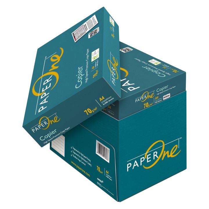 PaperOne A4 Copier Paper (Box of 5 reams) 70gsm / 80gsm (Good Quality ...