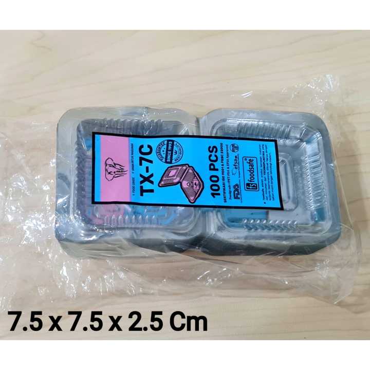 Plastik Mika Kue Kotak 7C Isi 100 Pcs | Lazada Indonesia