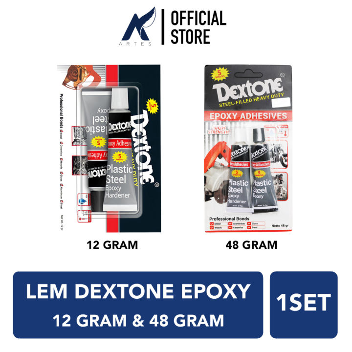 DEXTON LEM EPOXY ADHESIVE Perekat Kuat 5 Menit Besi Keramik Kayu Kaca ...