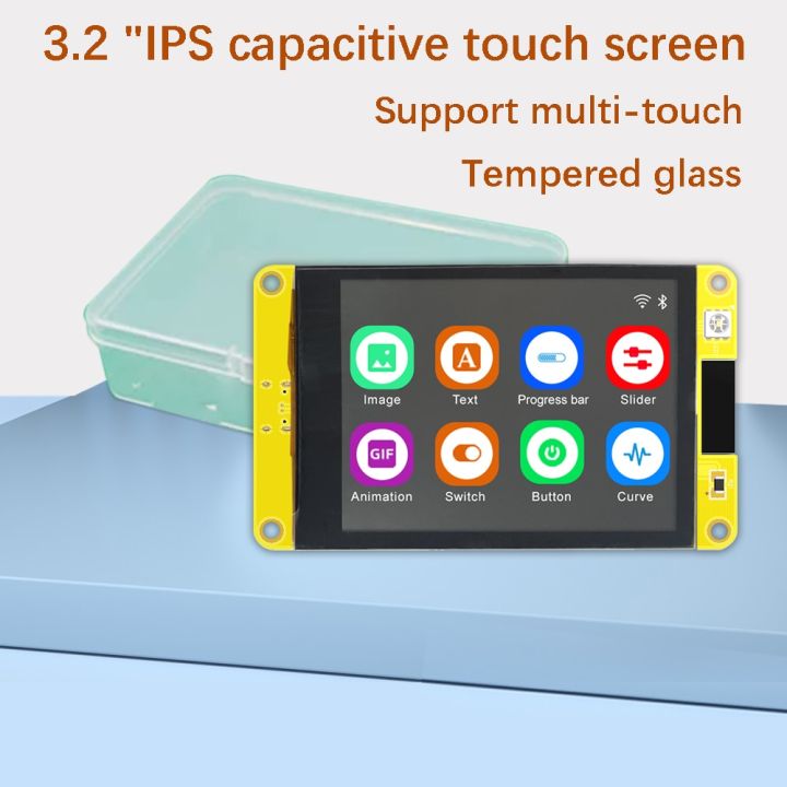3.2 inch IPS LCD TFT touch module ESP32 Arduino lvgl WiFi and Bluetooth development board 240 ...