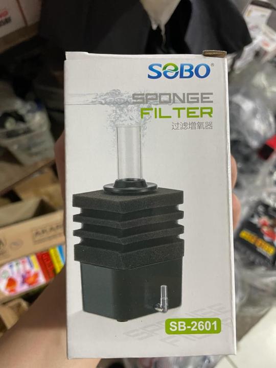 Sobo Sponge Filter SB-2601 Filter Air Aquarium Sponge | Lazada Indonesia