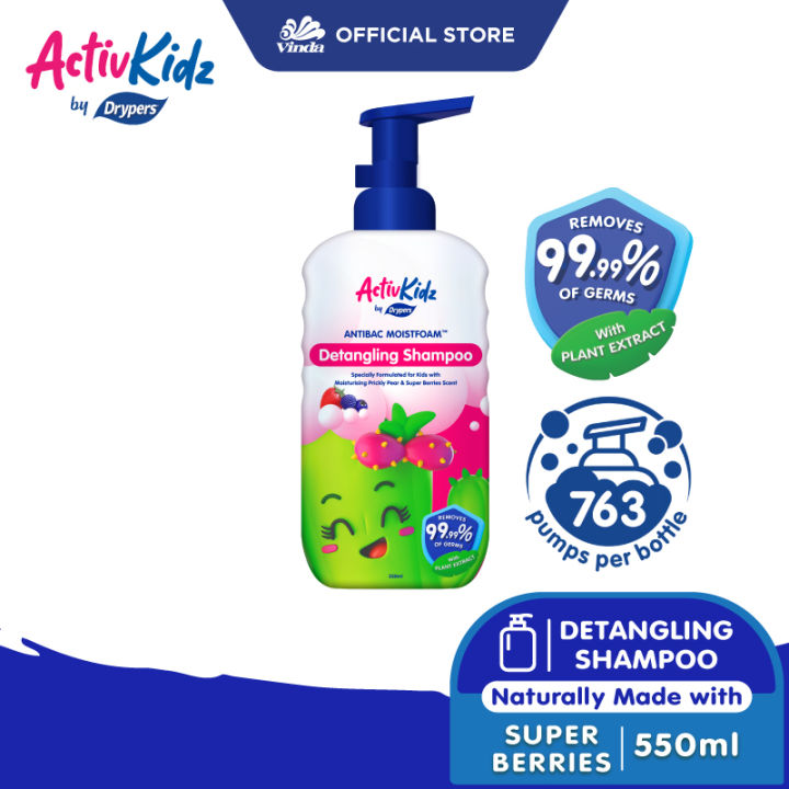 ActivKidz by Drypers Shampoo AntiBac Moistfoam-Fruity Fresh / Super ...