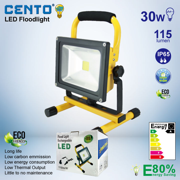 PowerLine Rechargeable LED Flood Light 30W 5700K Daylight | Lazada