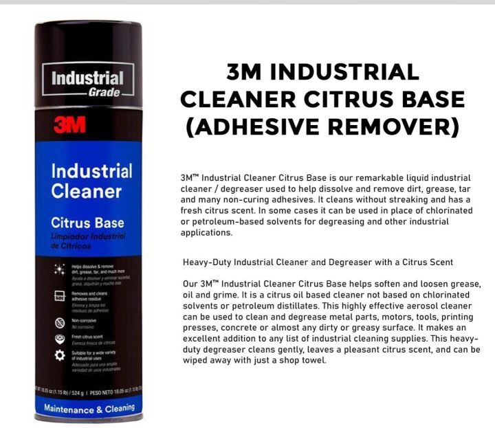 3M Industrial Cleaner Citrus Base Adhesive Remover | Lazada PH