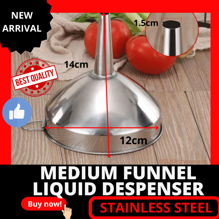 304 HIGH QUALITY LARGE Funnel Stainless Steel- Liquid dispenser ...