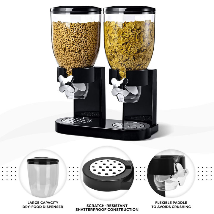 Acrylice Double Cereal Dispenser with variation | Lazada PH