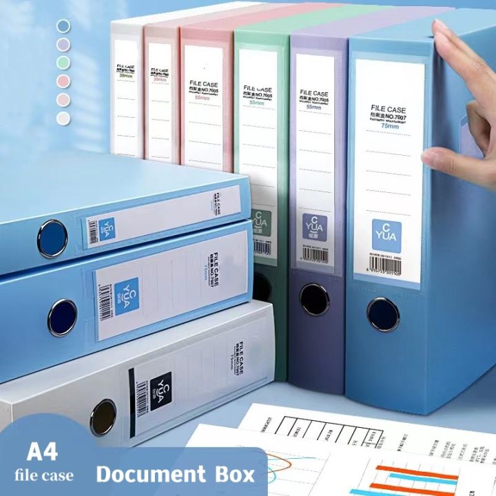 A4 File Folder Box Office Document Box Folder Organizer for Document 3 ...