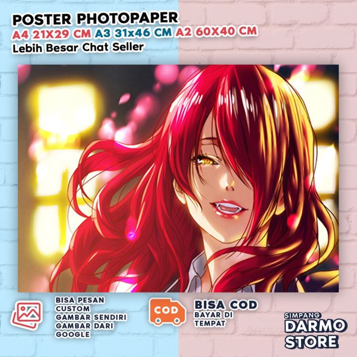 Poster Food Wars Shokugeki no Soma Anime Wibu Hiasan Dinding Aesthetic ...