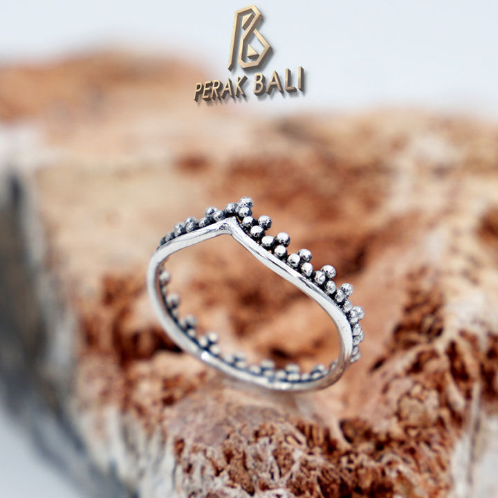 Cincin Perak Wanita Bali Silver 925 Ring Mahkota Ratu | Lazada Indonesia