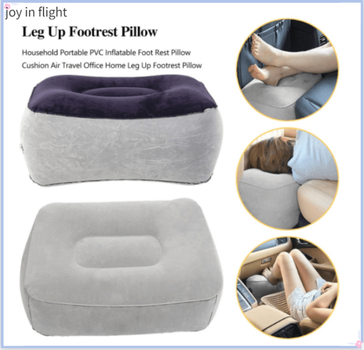 Portable Pad Mat Inflatable Footrest Pillow Home Outdoor Foot Relief ...