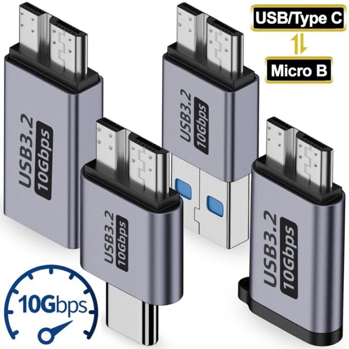 Universal USB A/C To Micro B Adapter 10Gbps High-speed Data Transfer ...