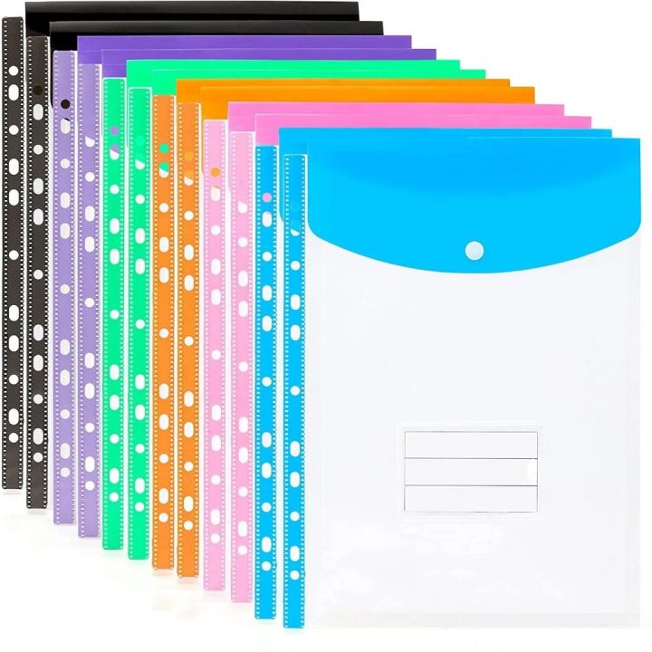 Loose Leaf A4 Expandable Binder Pocket 11 Holes Transparent Binder Cash ...
