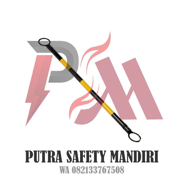 CONE BAR STICK HITAM KUNING STIK PENGHUBUNG TRAFFIC CONE KERUCUT MARKA ...