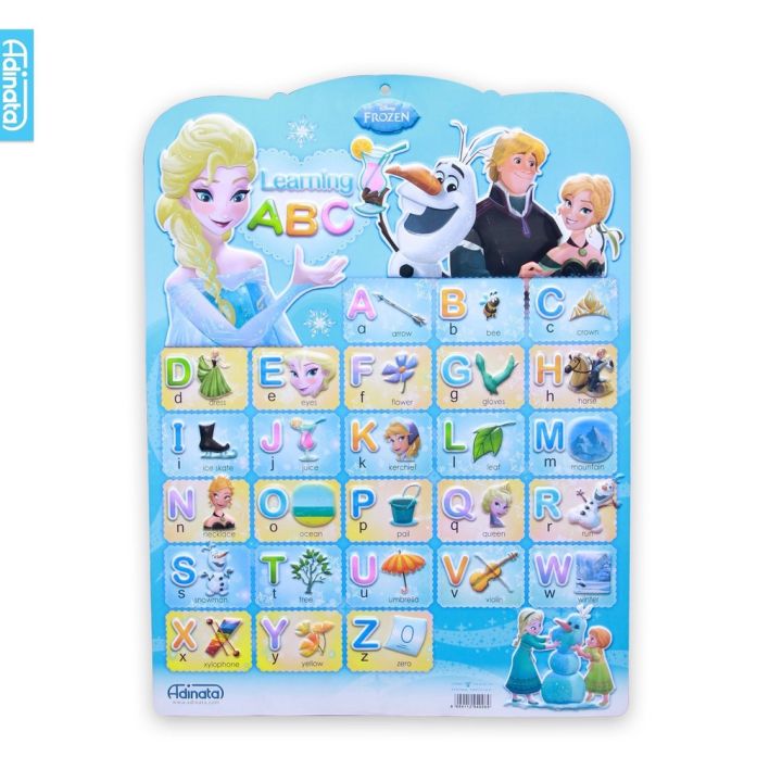 Poster Educational Chart Besar: ABC Frozen / Edukasi / Adinata | Lazada ...