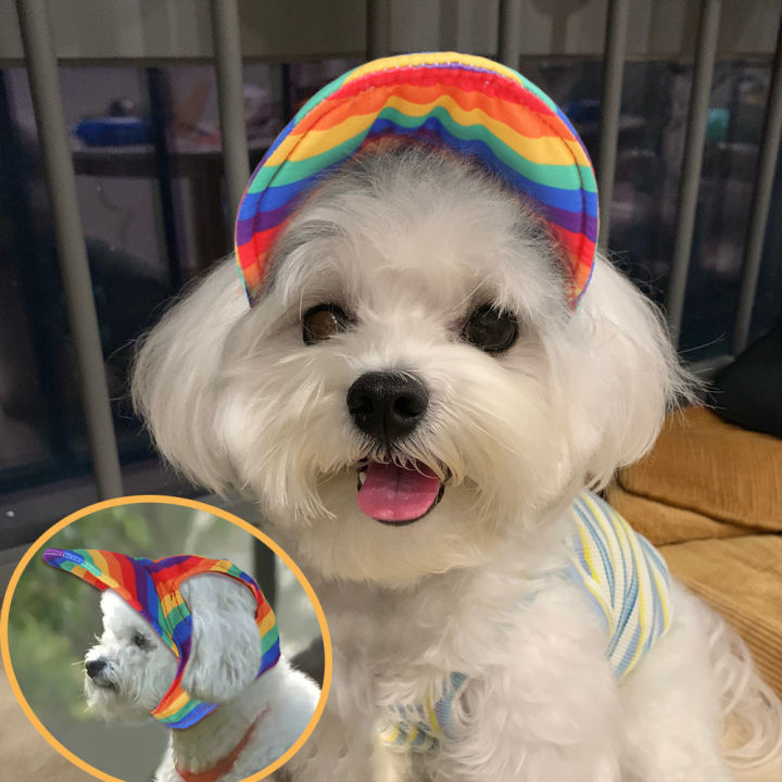 DY Loving Casual Canvas Summer Puppy Sunscreen Supplies Outdoor Pet ...
