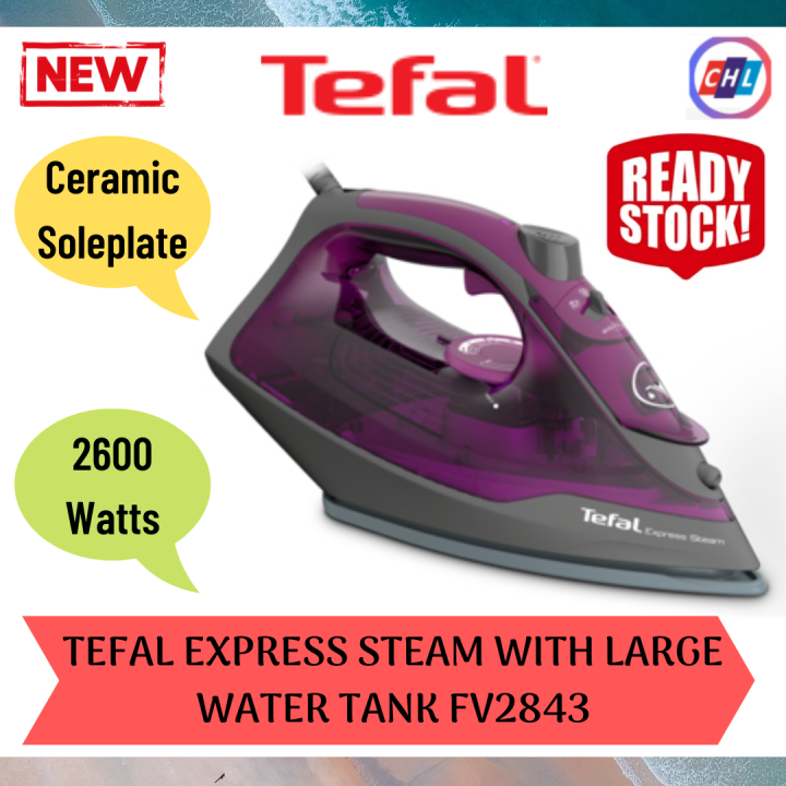 TEFAL EXPRESS STEAM IRON WITH LARGE WATER TANK FV2843 (Ready Stock ...