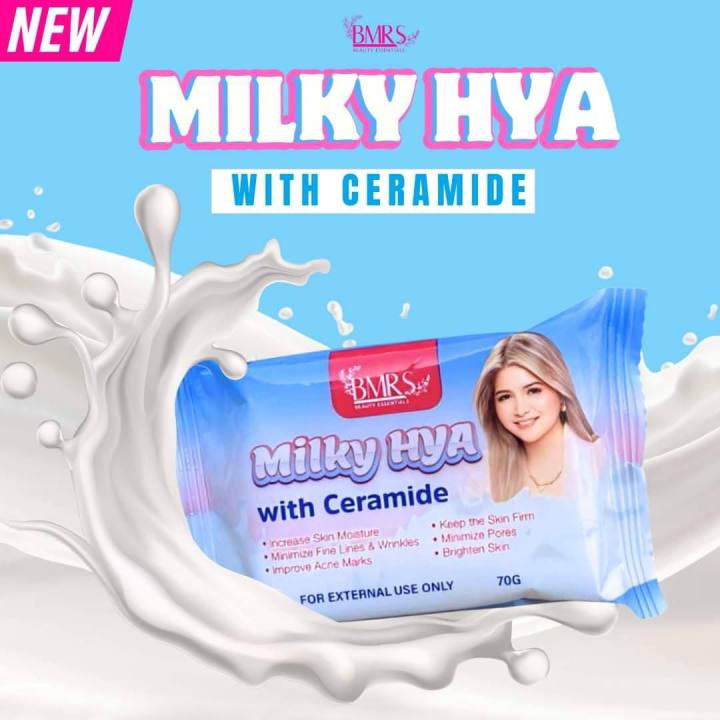 BMRS MILKY HYA SOAP With Ceramide, Glutathione, And Hyaluronic Acid ...