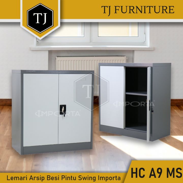 Importa Loker Besi / Lemari Arsip / Kabinet Kantor Besi 2 Pintu Swing Pendek / Steel Cabinet HC ...