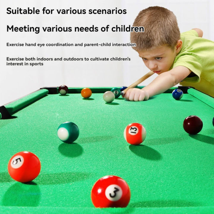 Mini pool table for kids Billiards table set for kid large Parent child ...
