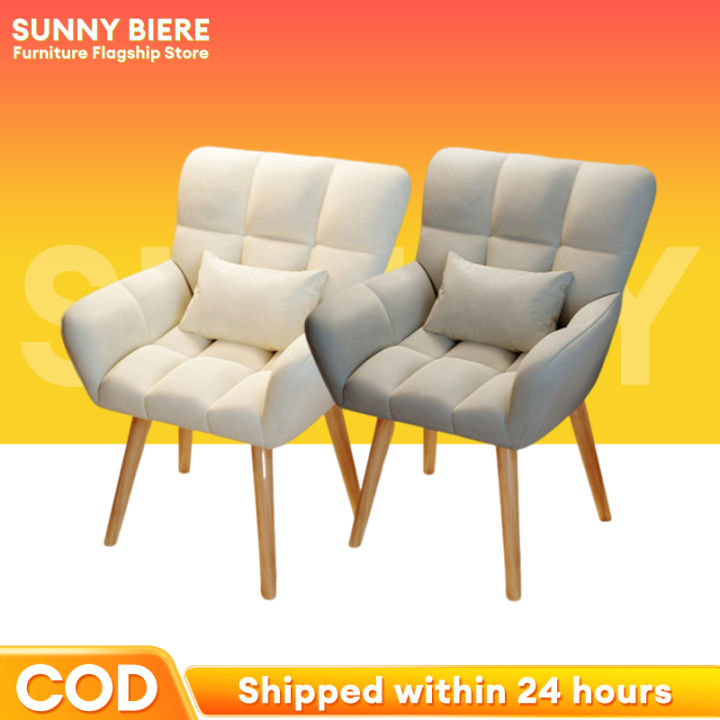 Vanity Chair White/Grey Solid Wood Rotatable Living Room Bedroom ...