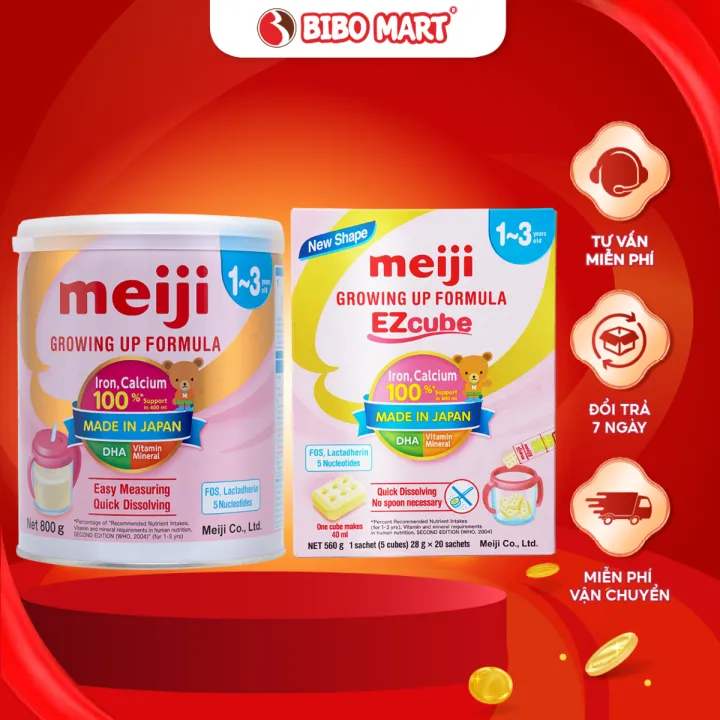 Sữa Meiji Growing Up Formula Thanh Sữa Meiji Hàng Chính Hãng Nhật Bản ...