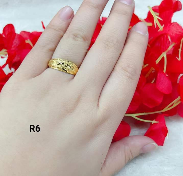PURE 24K SUADI GOLD RING PURE REAL LIFETIME USE NON FADED | Lazada PH