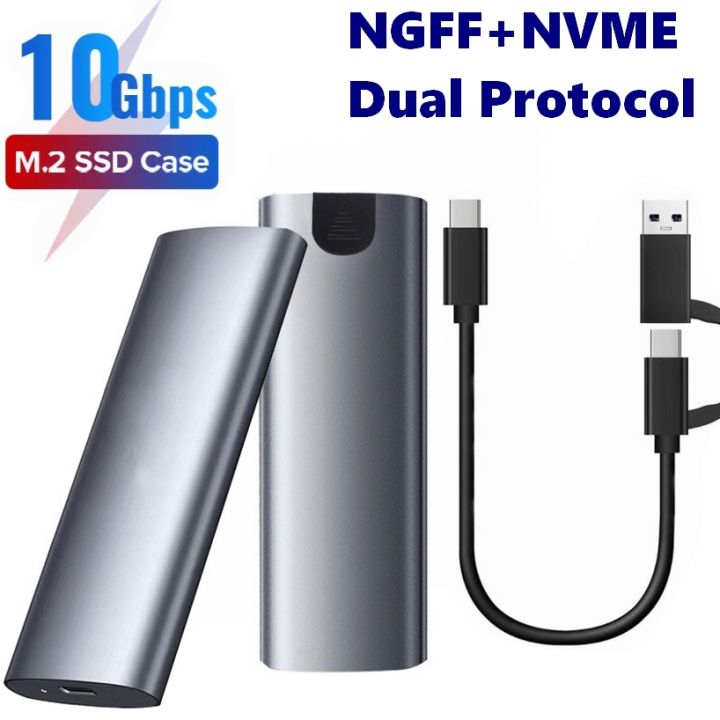 【New release】 M.2 Nvme Pcie / Ngff Sata Dual Protocol Ssd Case Enclosure Usb 3.110gbps 2tb ...